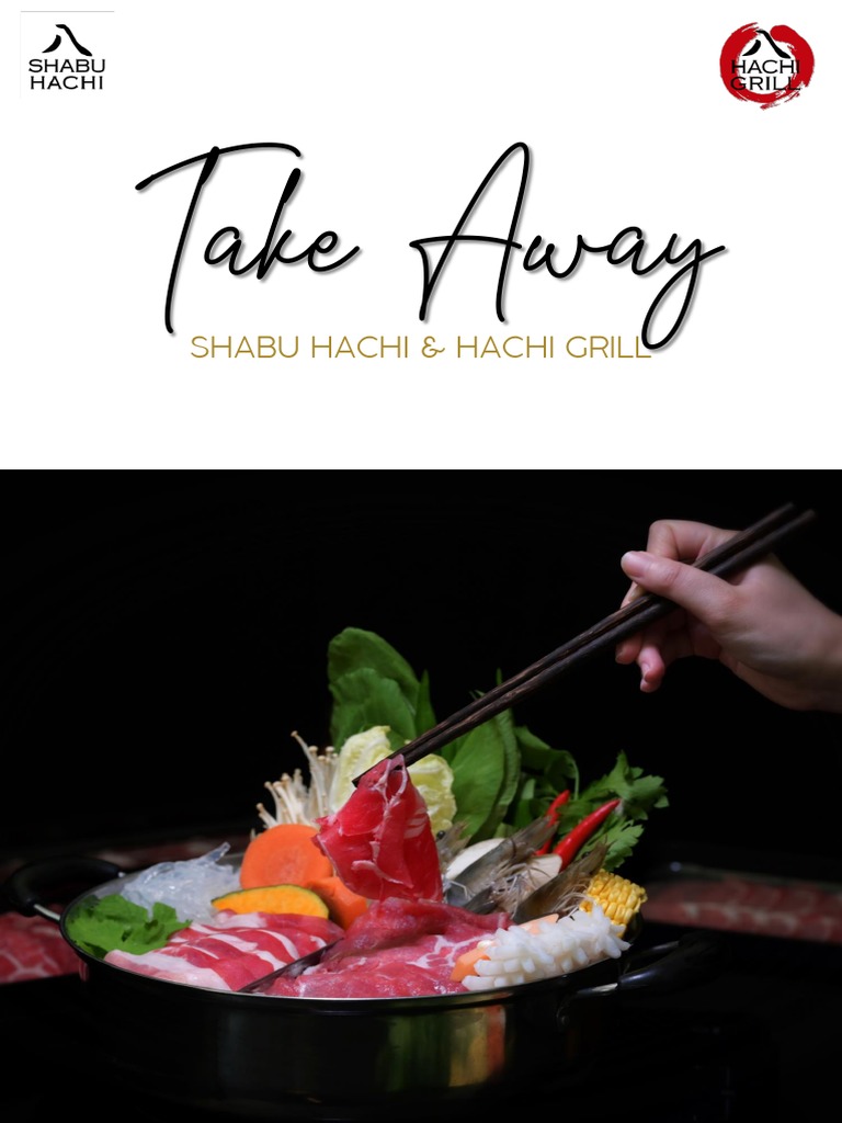 Menu Shabu Hachi & Hachi Grill Take Away & Delivery | PDF