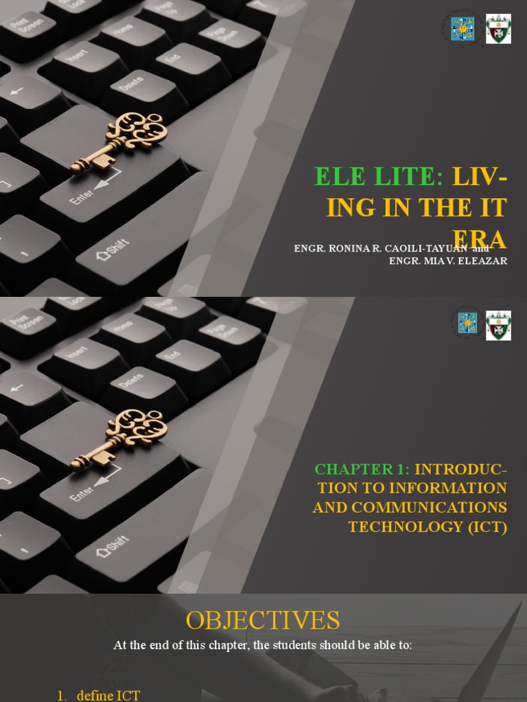 Chapter 1 - Information and Communications Technology | PDF | Information Technology | Information