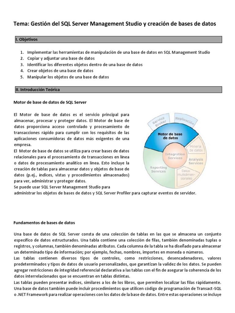 Guia-Practica 1-sql | PDF | Servidor SQL de Microsoft | Bases de datos