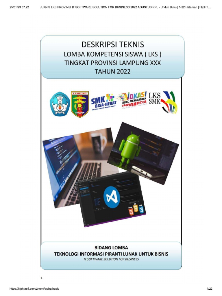 Juknis Lks Provinsi It Software Solutio... Unduh Buku - 1-22 Halaman - Fliphtml5 | PDF | Home ...