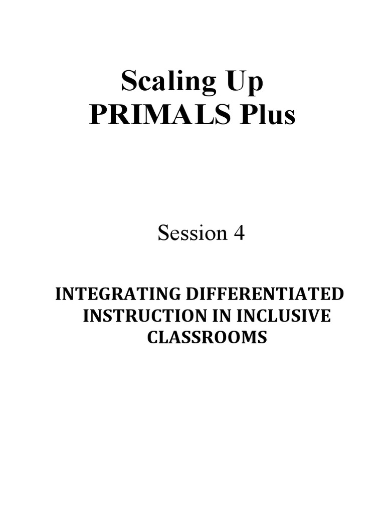 Differentiated Instruction in Inclusive Classrooms | PDF ...
