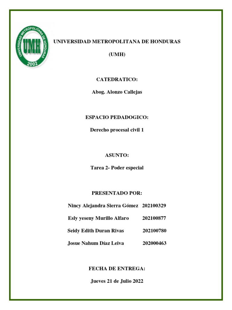 Poder Especial para Pleitos en Escritura Pública. | PDF