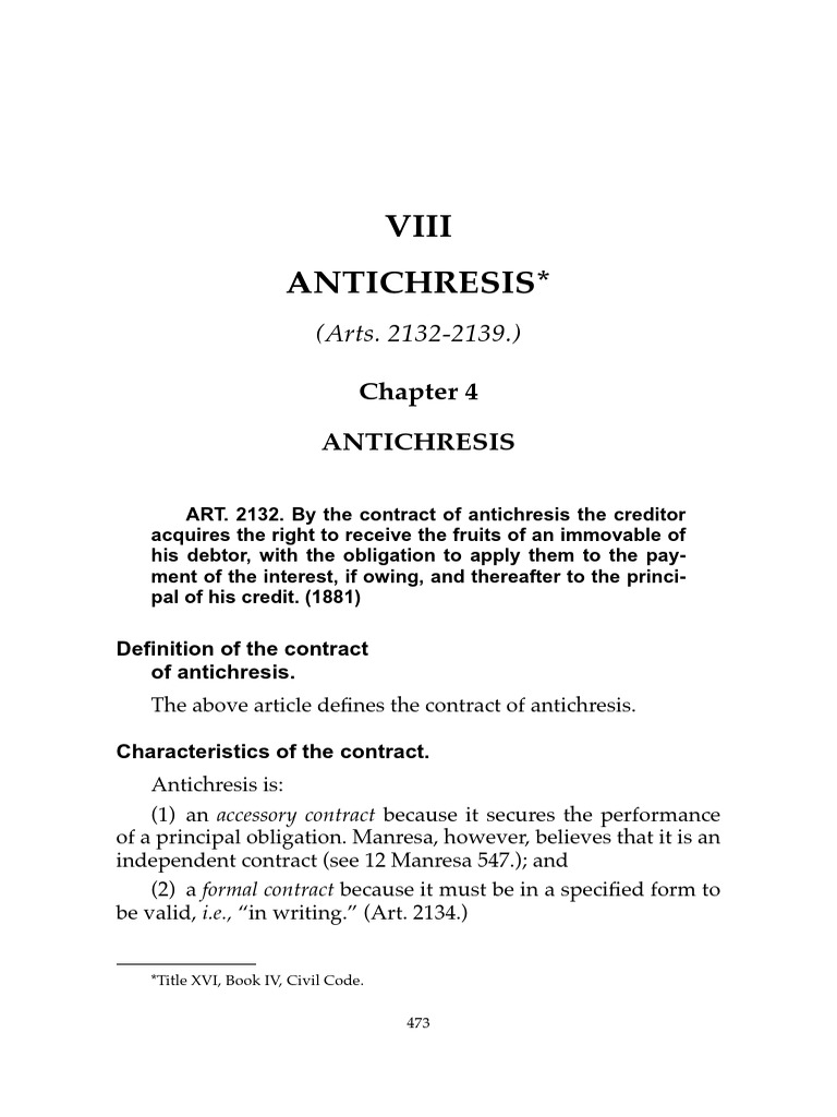 8 Antichresis | PDF | Social Science | Law