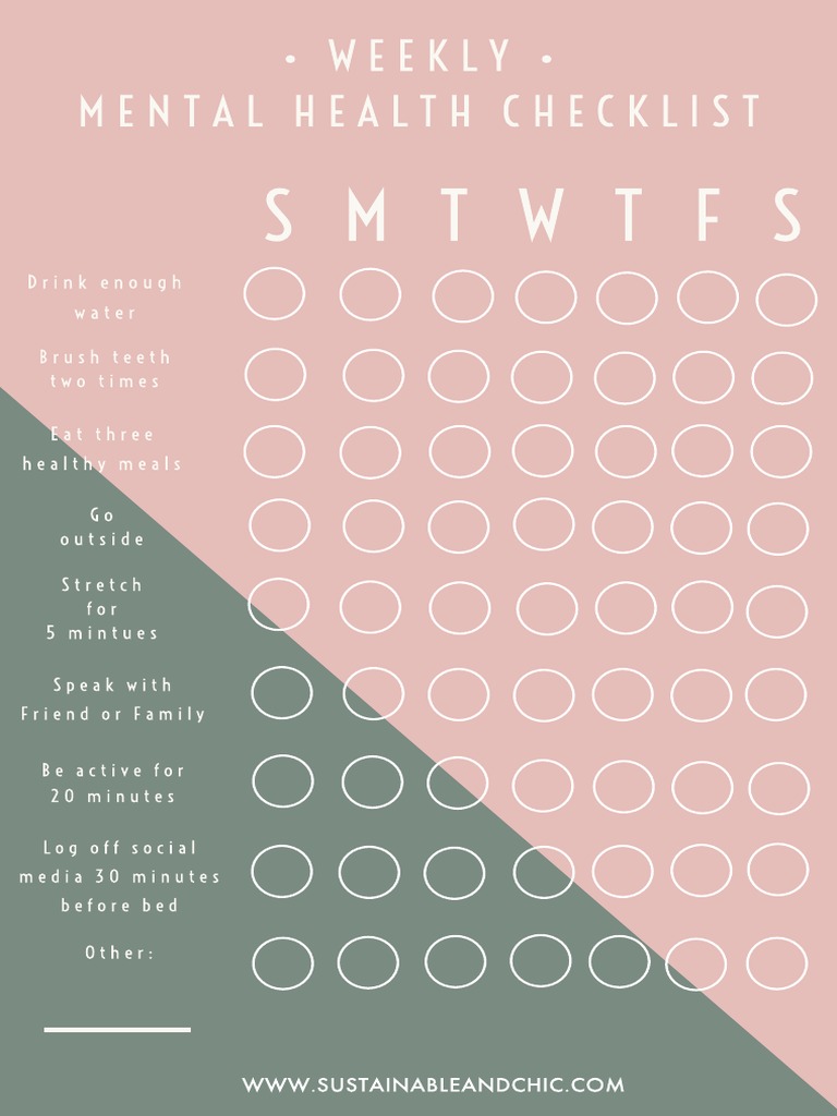 Mental Health Checklist | PDF