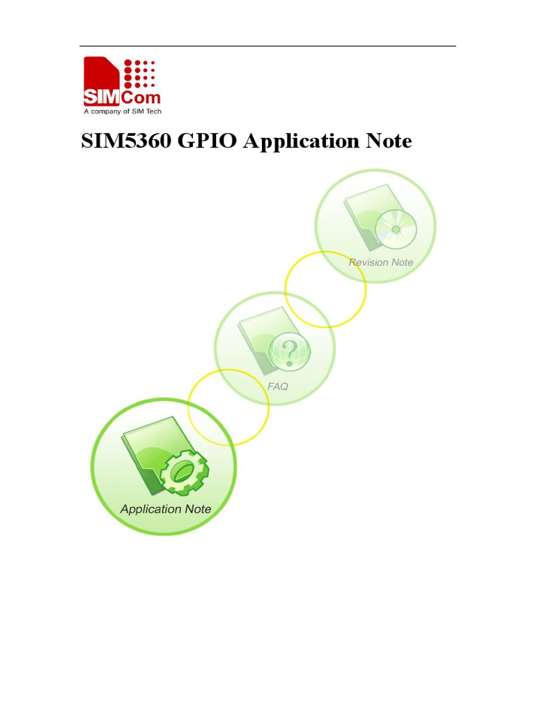 Sim5360 Gpio Application Note V003 Download Free Pdf Electronics Electrical Engineering 