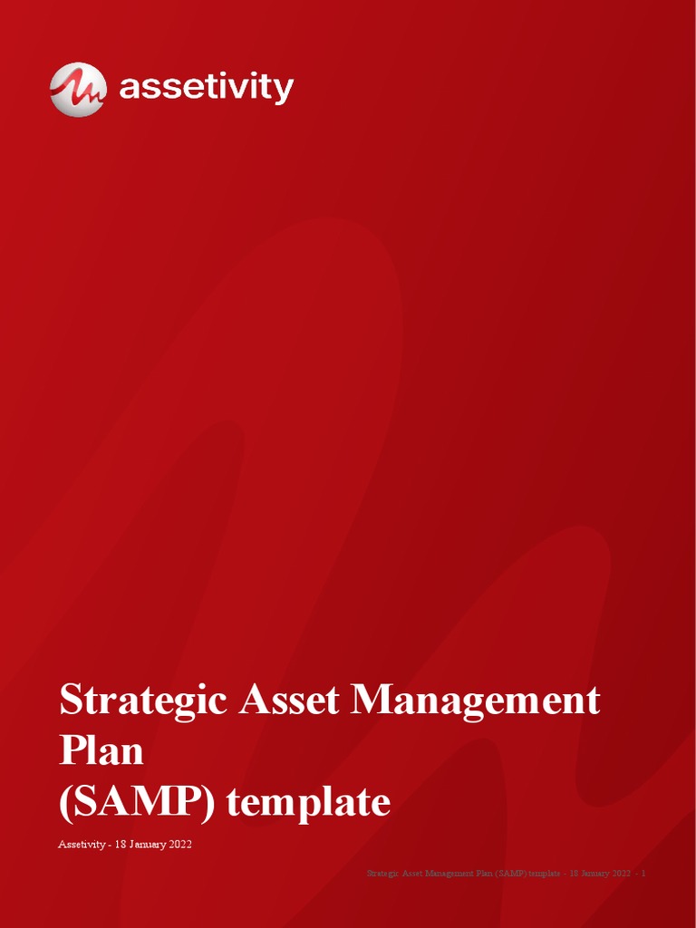 Assetivity Strategic Asset Management Plan Template | PDF | Risk | Risk ...