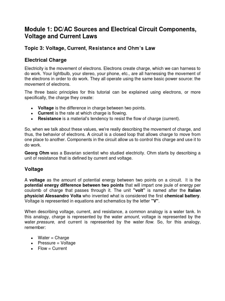 Module 1 (Topic 3-Voltage and Current Laws) | Download Free PDF ... Module 1 (Topic 3-Voltage and Current Laws) | Download Free PDF ...