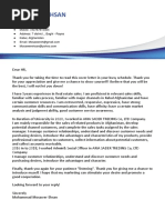 Cover Letter of Enumerator | PDF