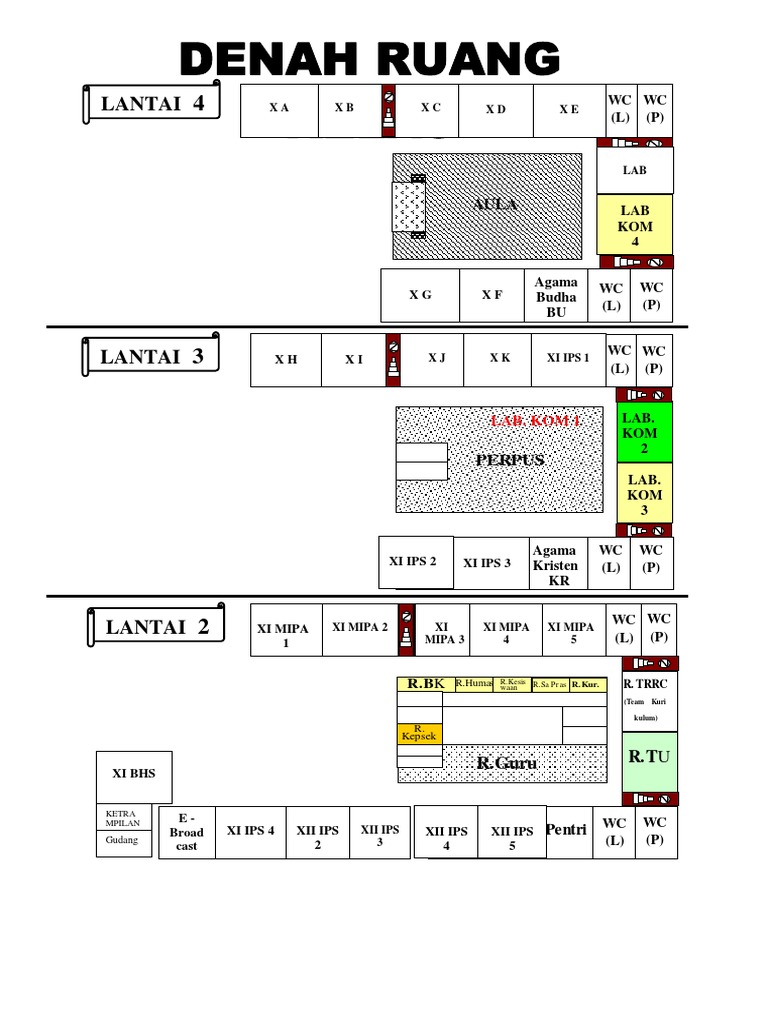 Denah Ruang Kelas | PDF