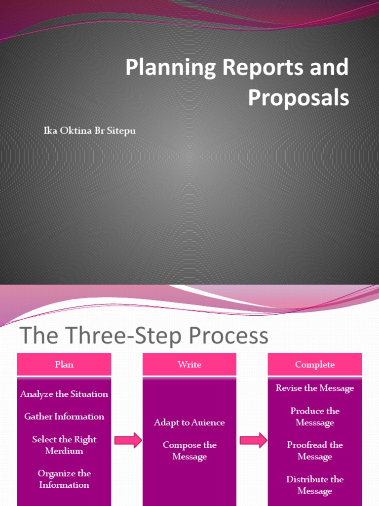 Planning Reports and Proposals | PDF