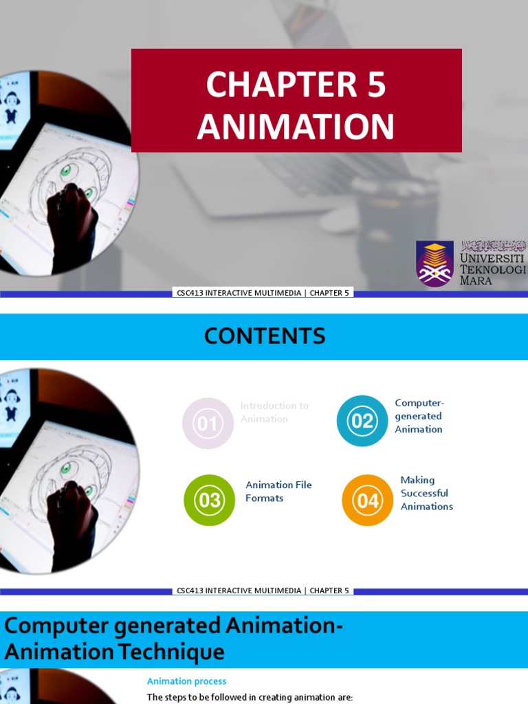 Csc413 Mooc Ch5 Animation 52 Animation Technique Pdf Animation Computer Animation 