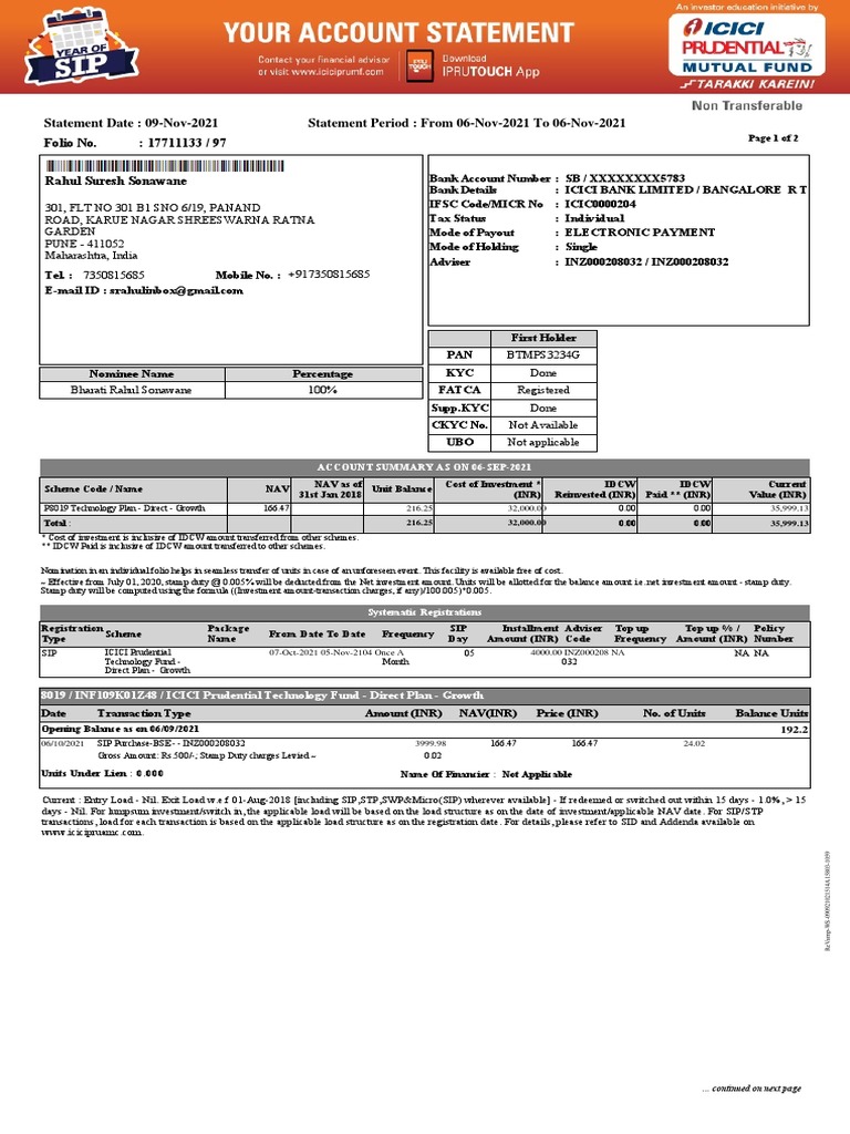 MF AccountStatement-unlocked | PDF | Banks | Cheque