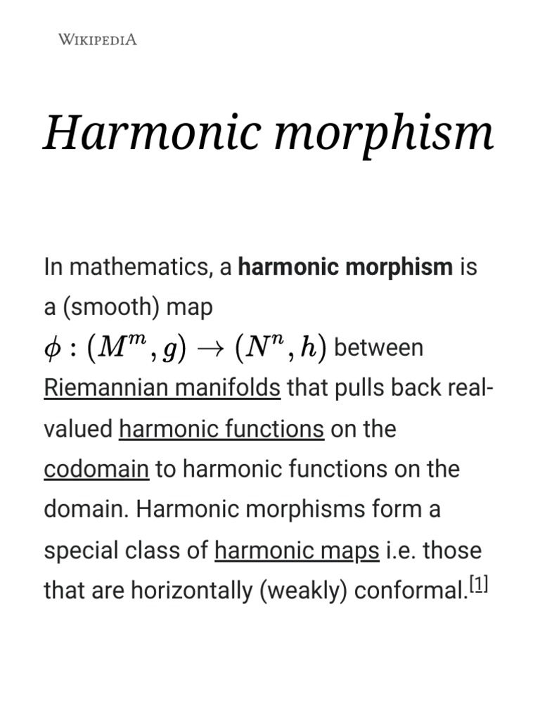 Harmonic Morphisms in Geometry | PDF | Geometry | Metric Geometry