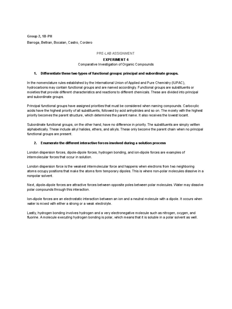 PHA615 LAB Experiment 4 | Download Free PDF | Functional Group ...