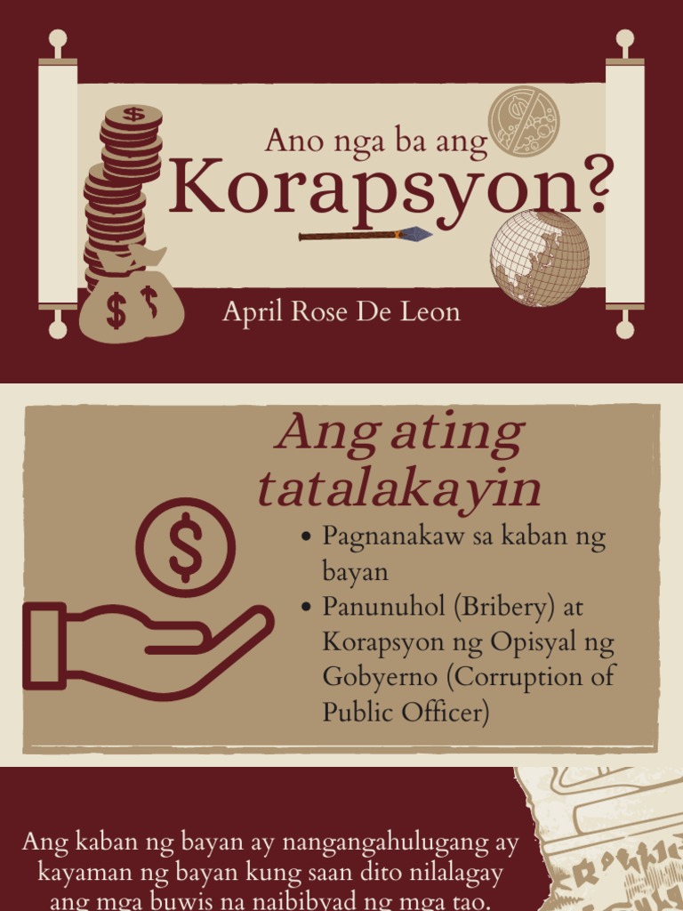 Pagnanakaw Sa Kaban NG Bayan. Panunuhol | PDF
