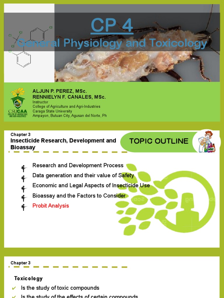 CP4 Chapter 3 | PDF | Pesticide | Toxicology