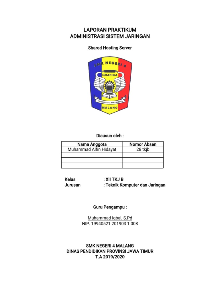 Laporan Shared Hosting Server | PDF