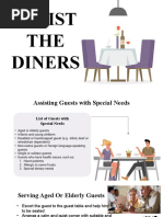 Dinner Sequence of Service | PDF | Entrée | Tableware