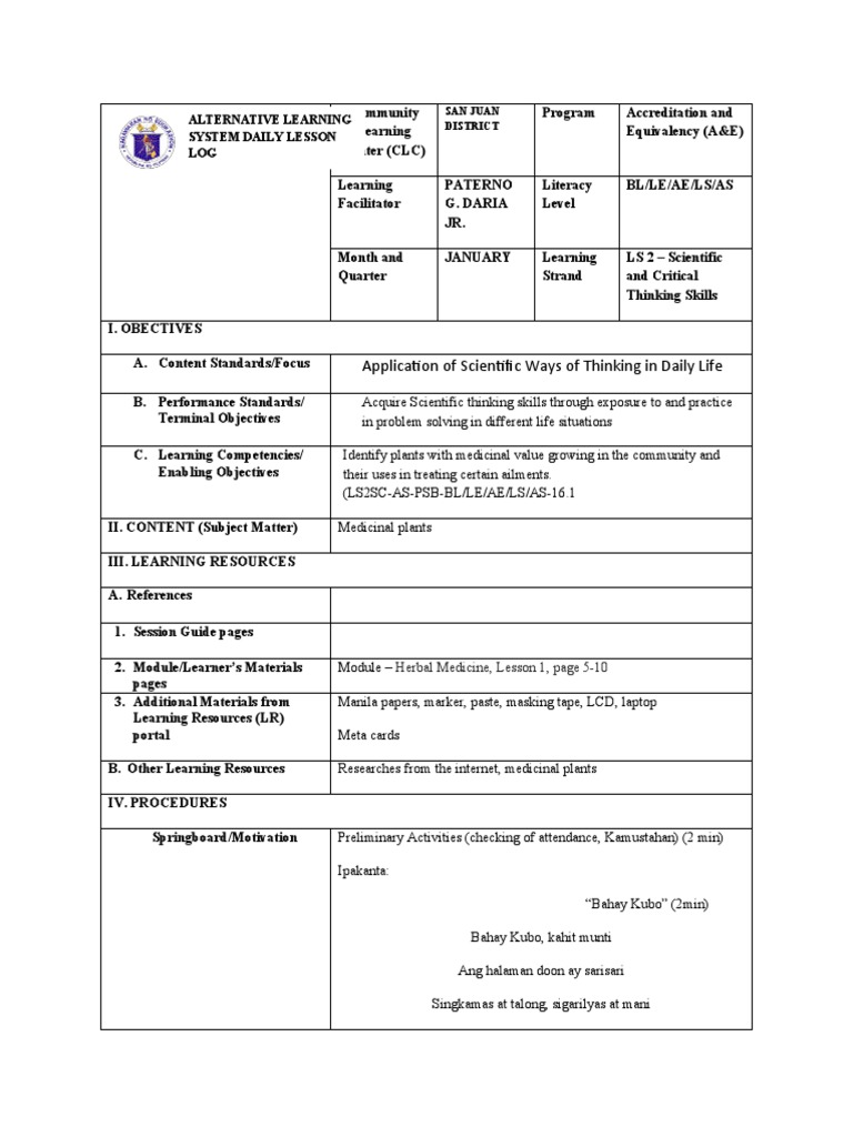 LS2 - Scientific Literacy and Critical Thinking | PDF