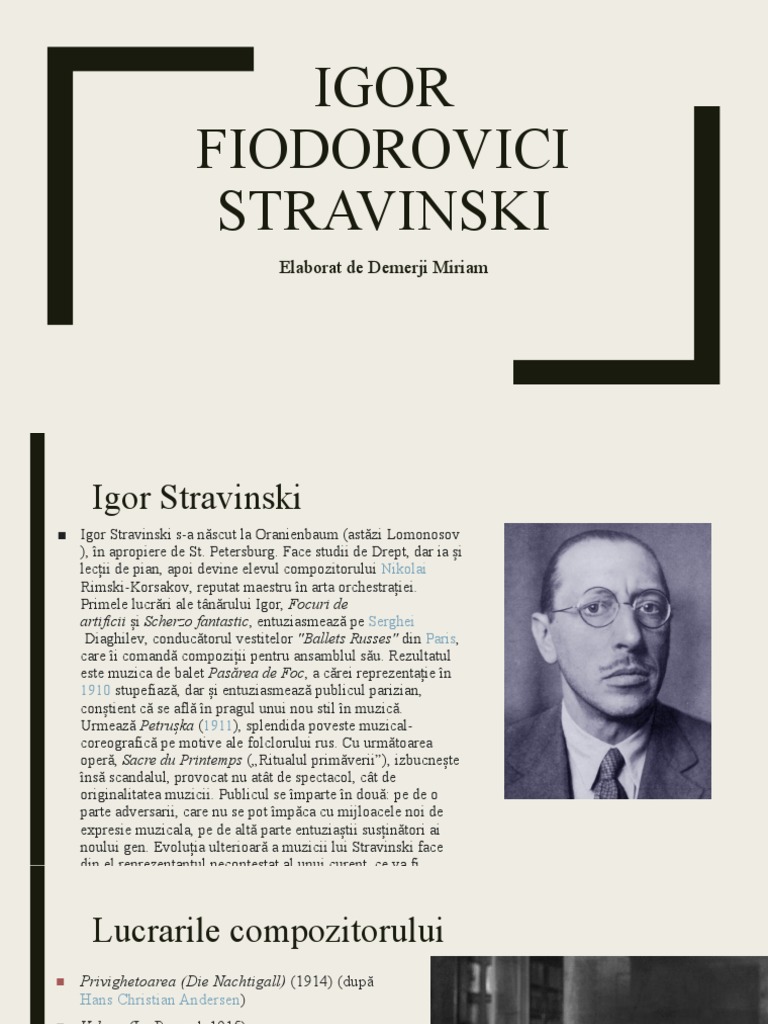 Igor Stravinski | PDF