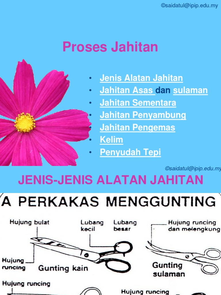 Slides Alatan Jahitan | PDF