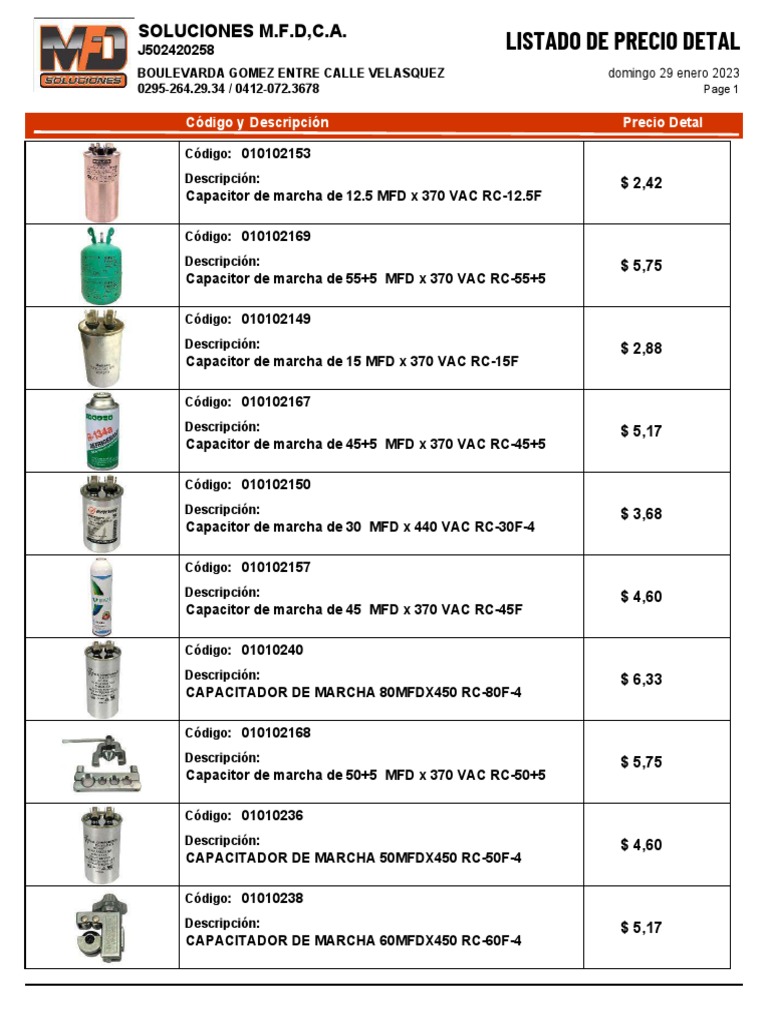 MFD Soluciones List Precio Detal | PDF | Tecnología