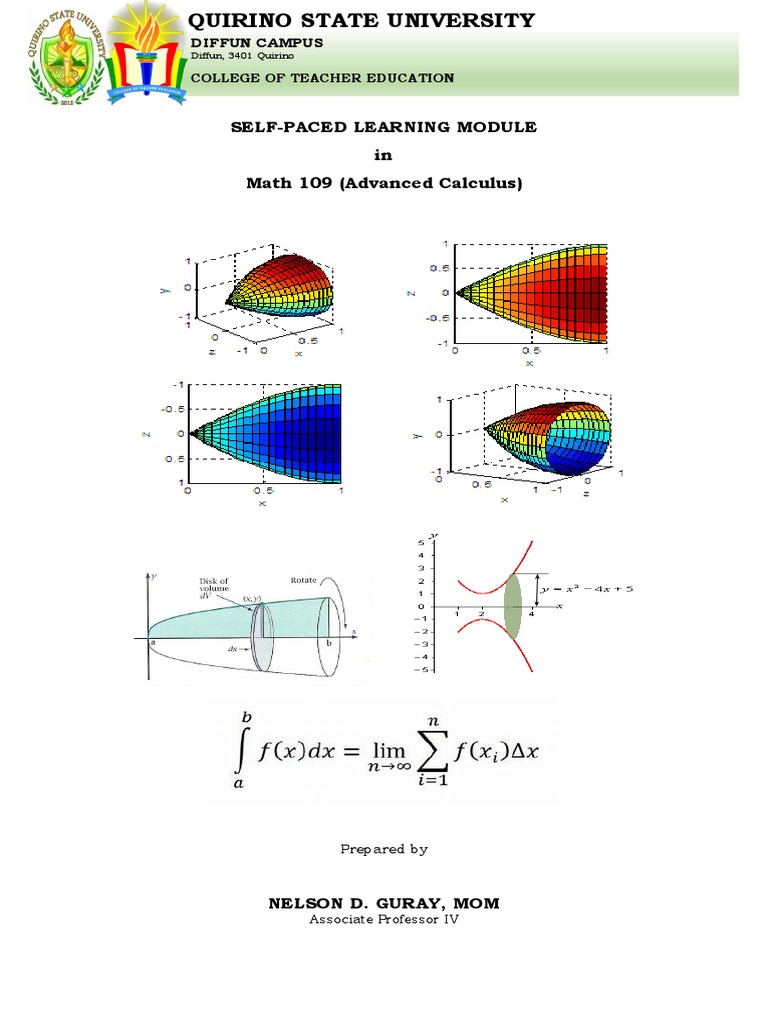 Module 9. Integration by Trigonometric Substitution | PDF | Integral | Trigonometric Functions