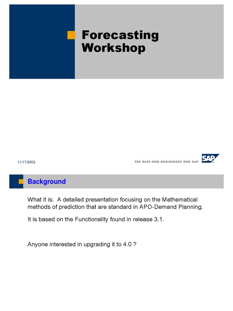 APO DP Forecasting | Download Free PDF | Forecasting | Errors And Residuals