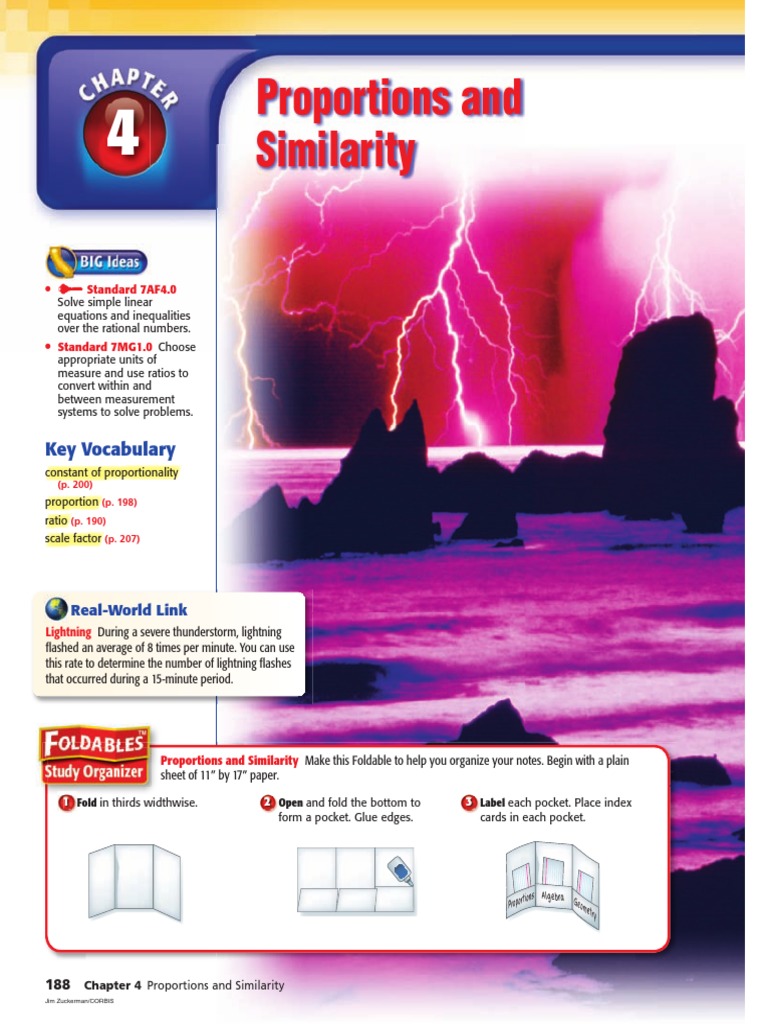 Chapter 4 Proportions and Similarity | PDF | Ratio | Metrology
