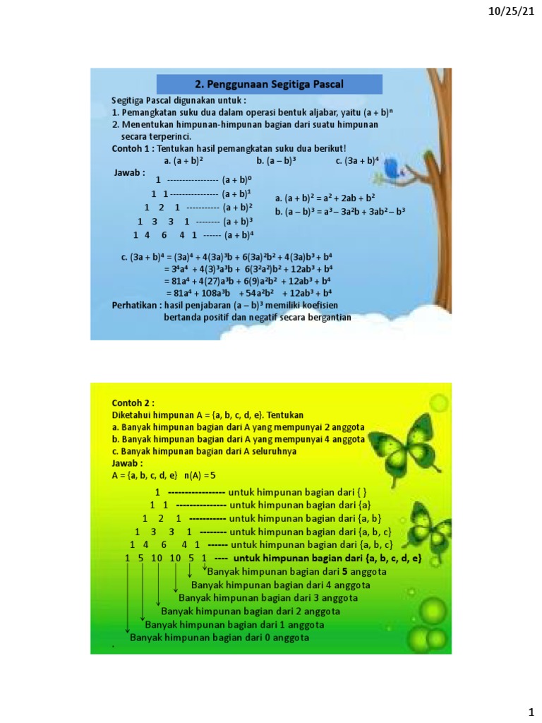 1.2.G2. Penggunaan Segitiga Pascal PDF | PDF | Metode & Bahan Ajar ...