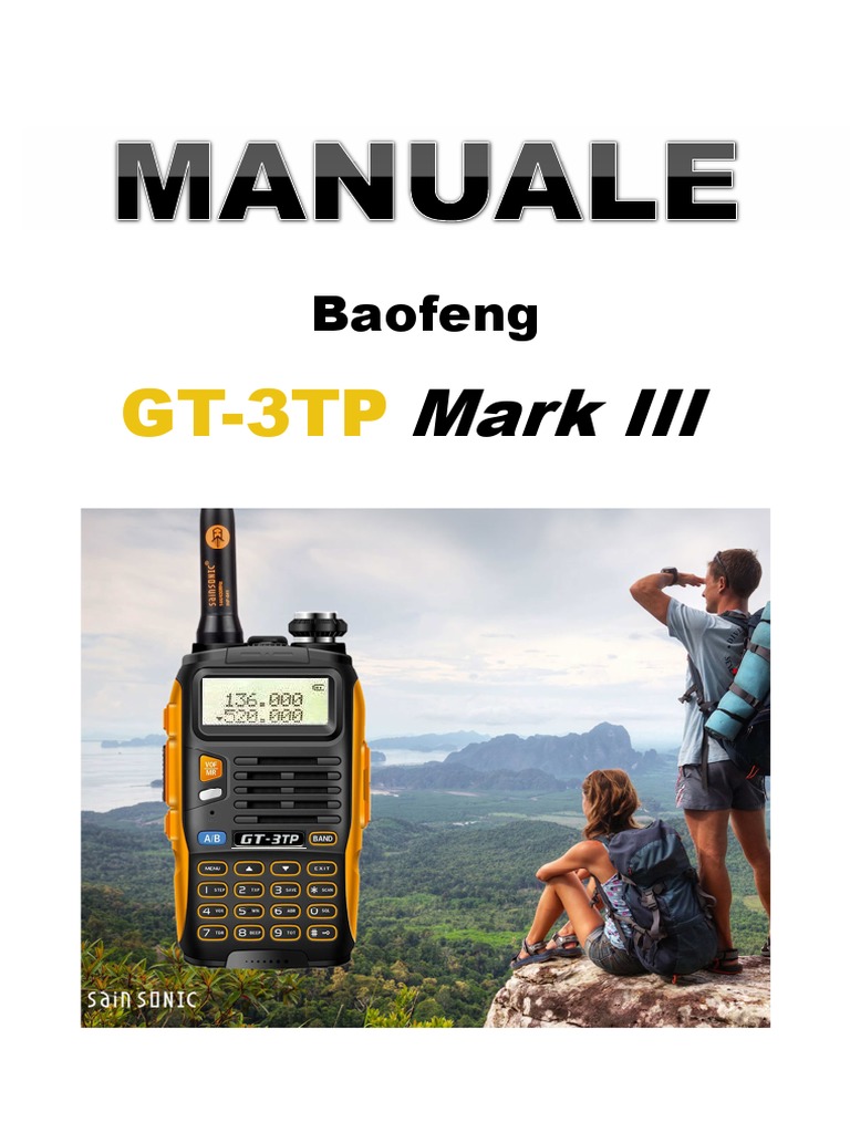 Manuale Baofeng GT3 TP MK3 | PDF