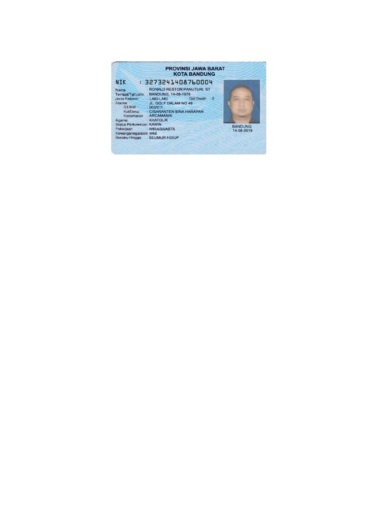 Fake KTP Ronald | PDF