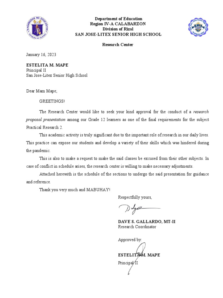 RESEARCH PROPOSAL PRESENTATION Schedule | PDF | Behavior Modification | Cognition