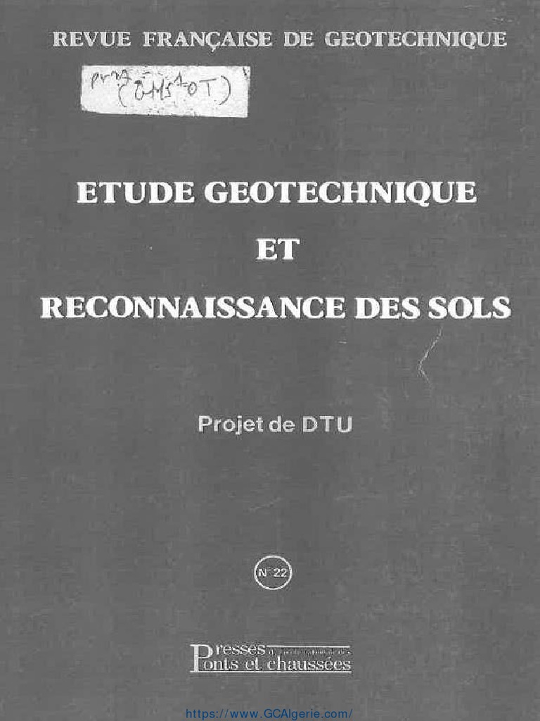 Etude Des Sols | PDF