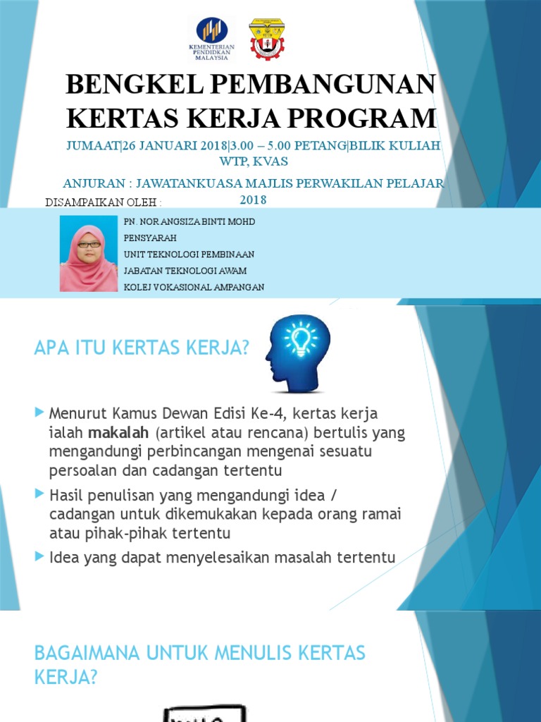 Bengkel Pembangunan Kertas Kerja Program | PDF