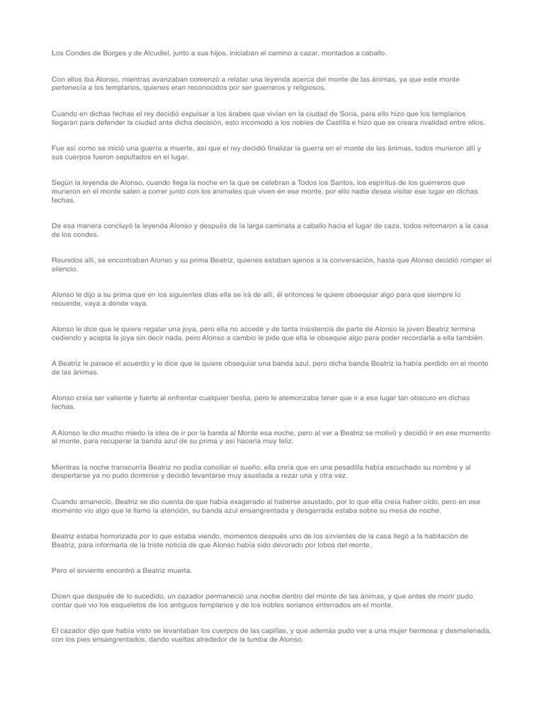 El Monte de Las Animas | PDF | Caballeros templarios