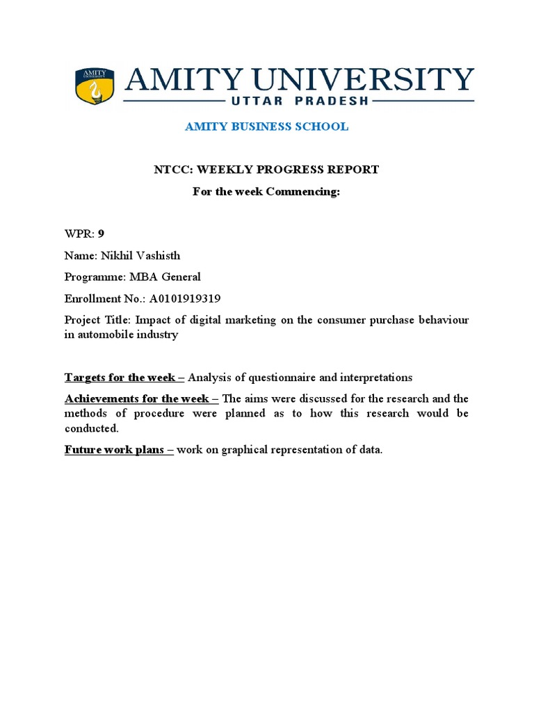 WPR 9 Dissertation | PDF