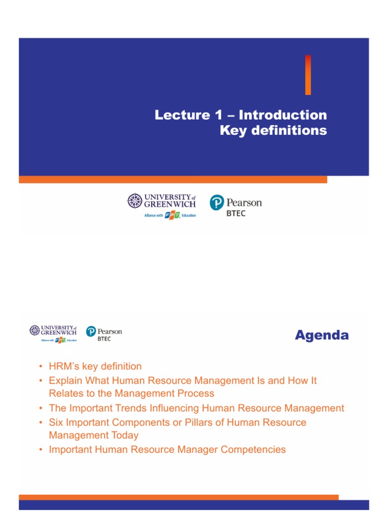Lecture 1 - Introduction | PDF | Human Resource Management | Human ... Lecture 1 - Introduction | PDF | Human Resource Management | Human ...