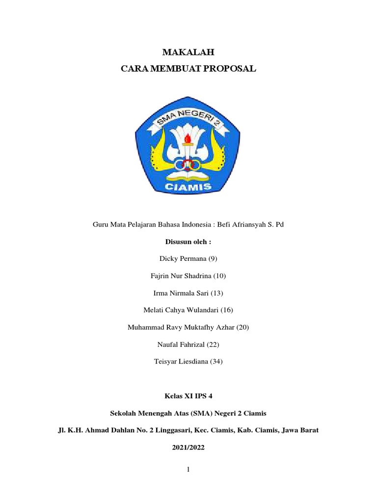 B. Indo Proposal | PDF | Karier & Perkembangan