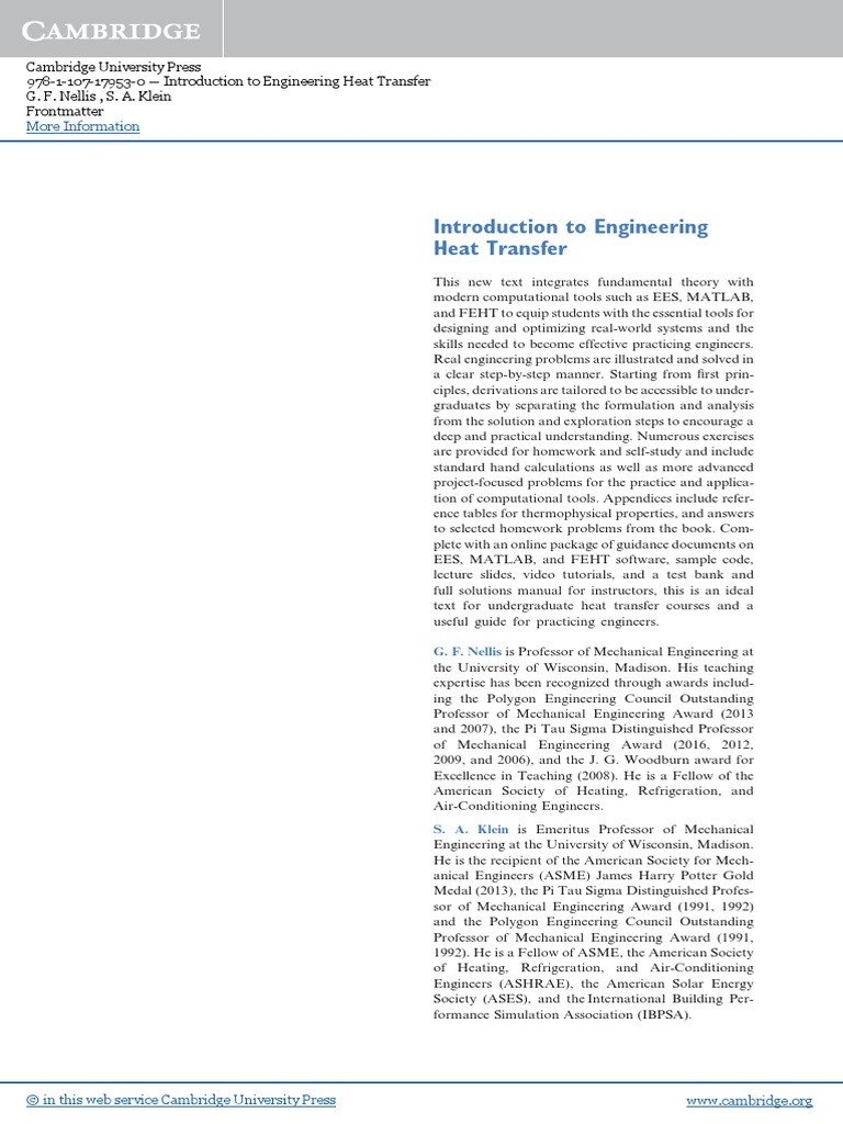 Introduction To Engineering Heat Transfer | PDF | Boundary Layer ...