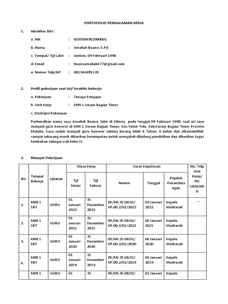 Portofolio Amel-1 | PDF