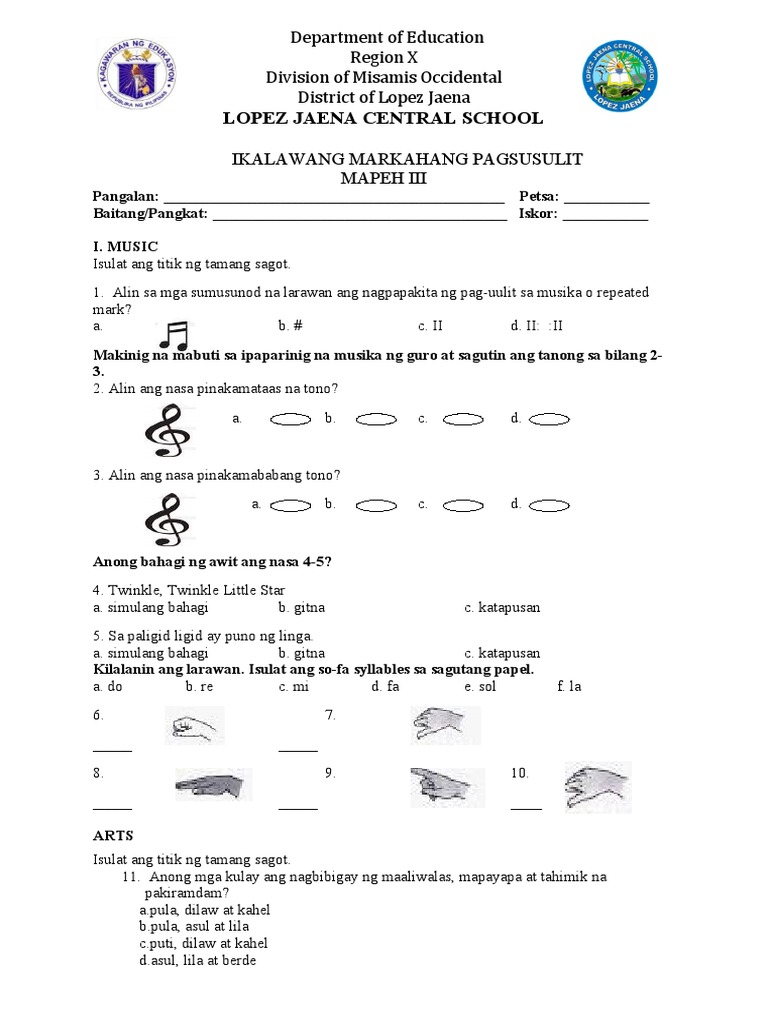 PT Mapeh-3 Q2 | PDF