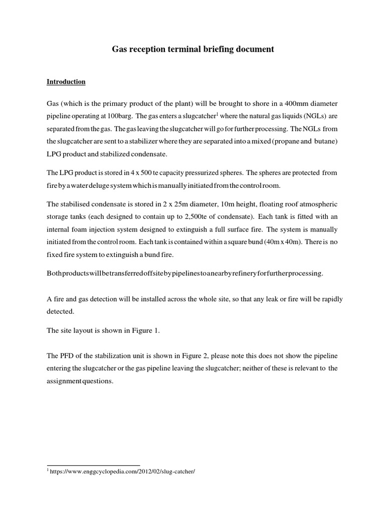 Gas Reception Terminal Information | PDF | Liquefied Petroleum Gas ...