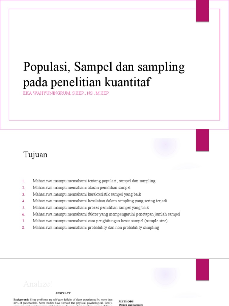Panduan Sampling dalam Penelitian Kuantitatif | PDF | Sains & Matematika