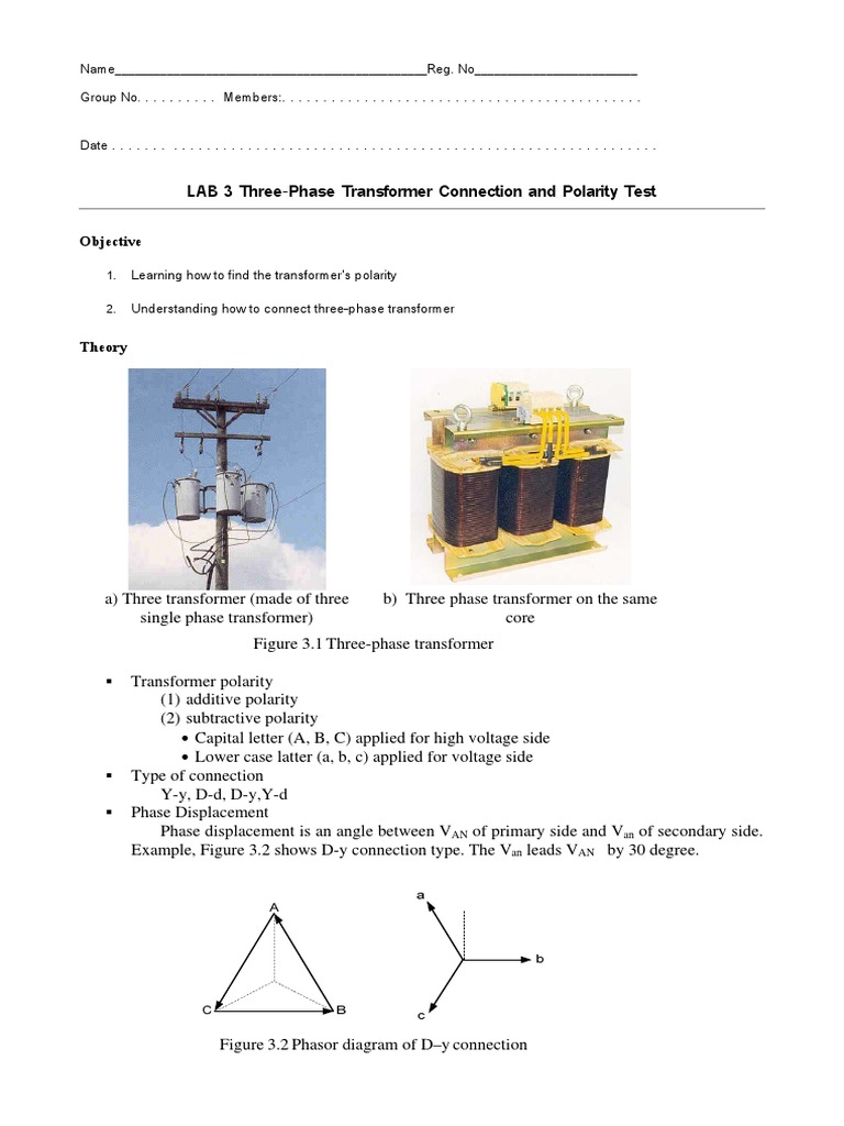 Lab 3 | PDF | Transformer | Electrical Engineering