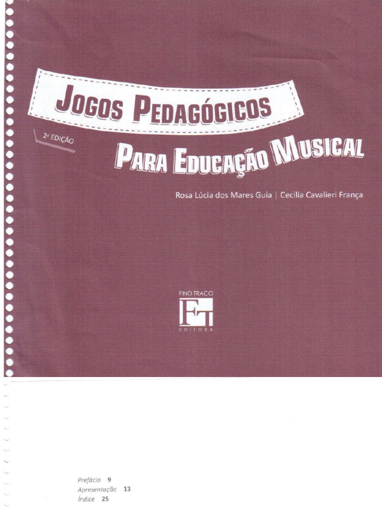 Toaz - Info Jogos Pedagogicos para Educacao Musicalpdf PR | PDF