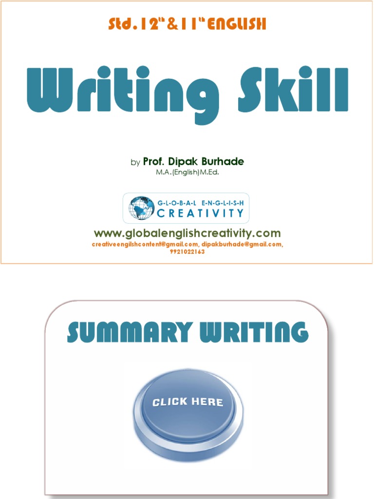 English Writing Skills | PDF