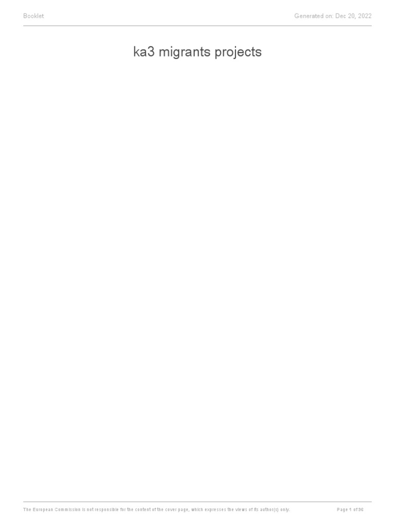 Booklet | PDF | Immigration | Educational Technology