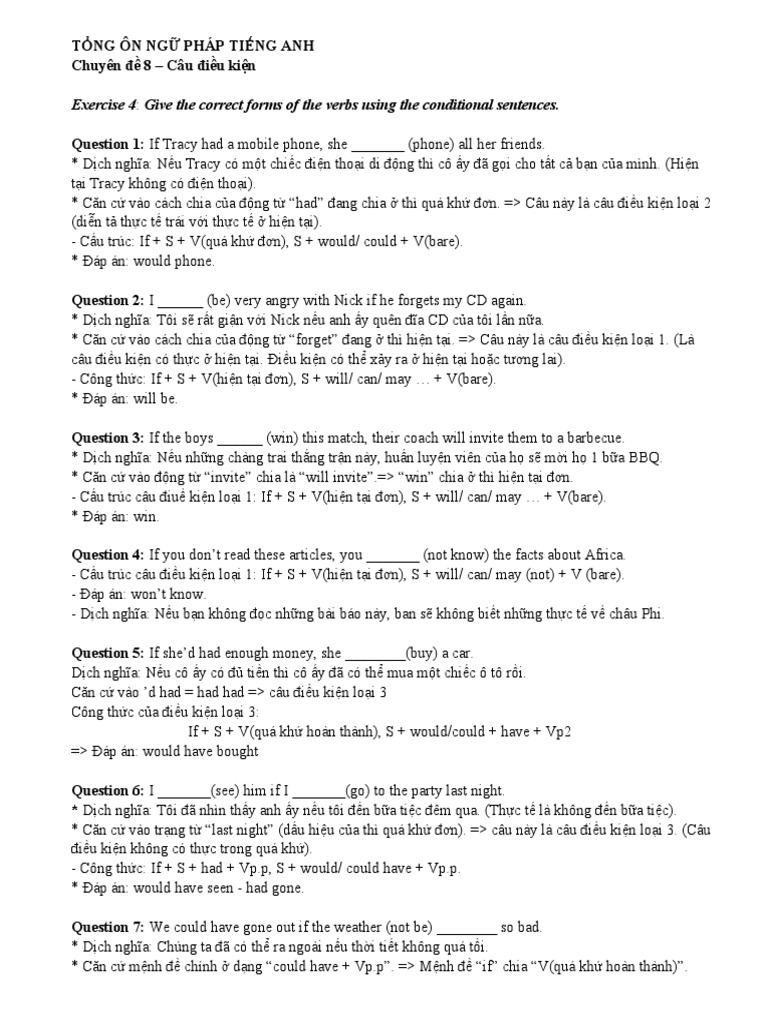CD8 Exercise 4 KEY | PDF