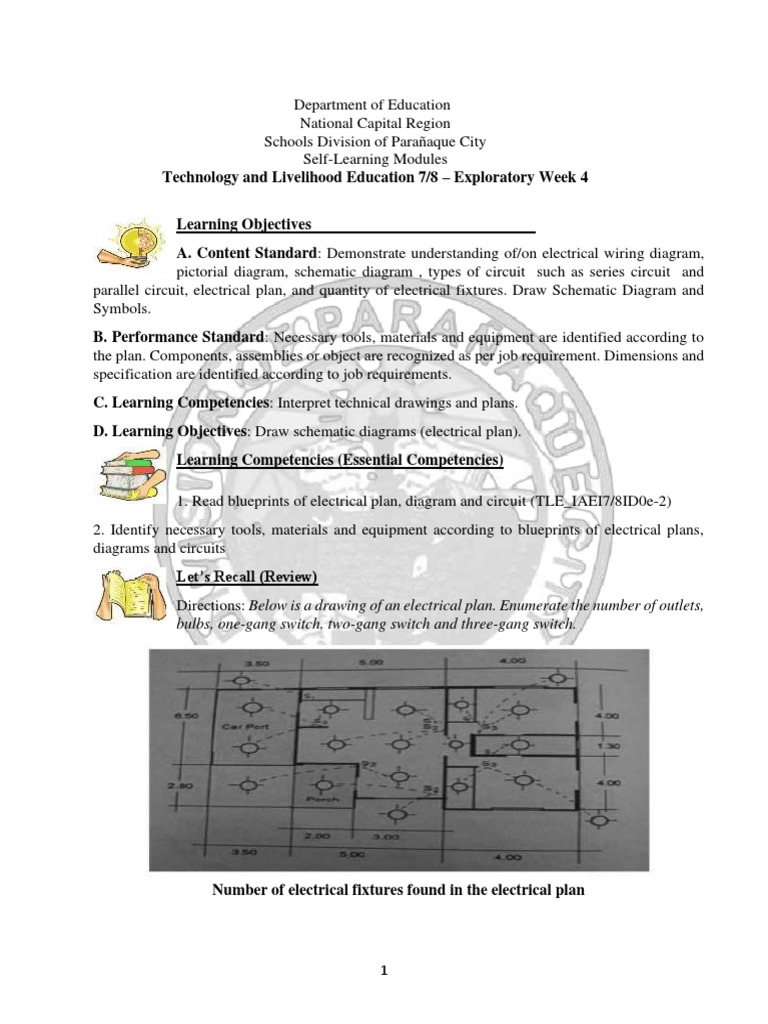 TLE 7 and 8 - EIM - Week4 | PDF | Series And Parallel Circuits | Switch